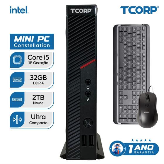 Mini PC TCorp Constellation TC500MP Intel i5 10ª Geração, 32GB DDR4 ...