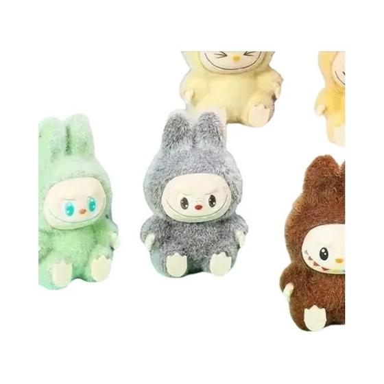 Mini Pelúcia Labubu Sentado 43cm Enfeite De Mesa DIY Criativo Desenho ...