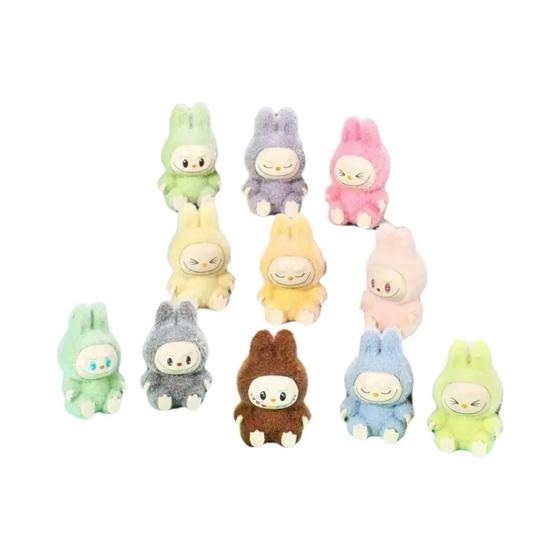 Mini Pelúcia Labubu Sentado 43cm Enfeite De Mesa DIY Criativo Desenho ...