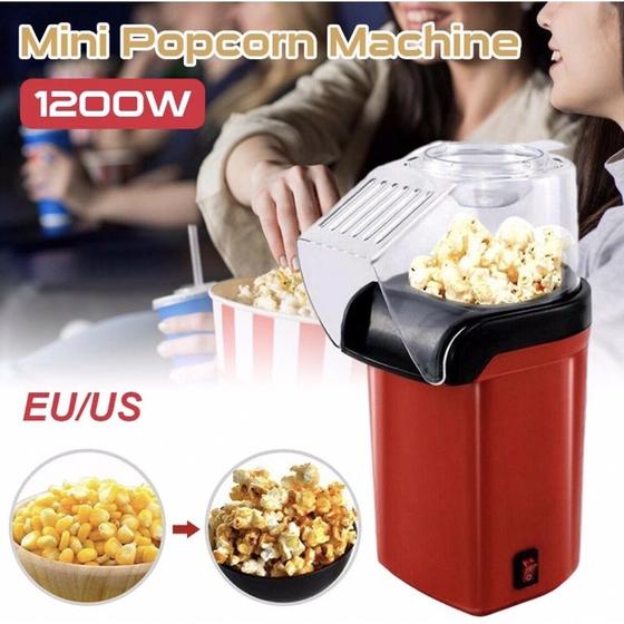 Mini Pipoqueira Elétrica Máquina de Pipoca Doméstica Fácil de Usar Sem ...