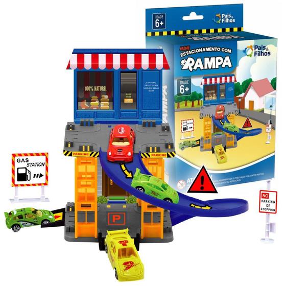 Mini Pista Estacionamento C Rampa Brinquedo Carrinho Corrida - Pais e ...