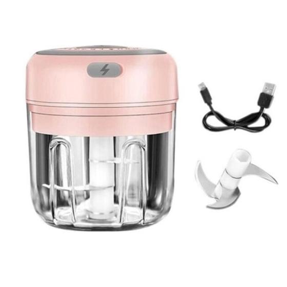 Mini Processador Alimentos S/fio 250ml Moedor Elétrico Alho - Processor ...