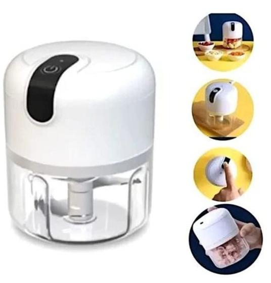 Mini Processador De Alimentos 3 Lâminas Elétrico Bivolt Usb ( Cores variadas) - 123UTIL ...