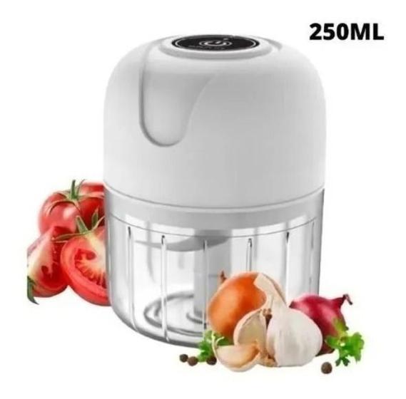 Mini Processador Triturador Elétrico Alimentos USB 3 Lâminas 250 ml - Brisa - Processador ...
