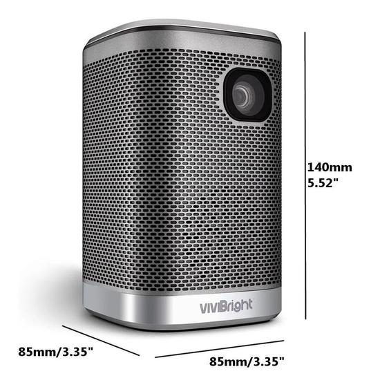 Mini Projetor Vivibright 4500 Lumens Wi-fi Bateria 12000mah + (sem ...