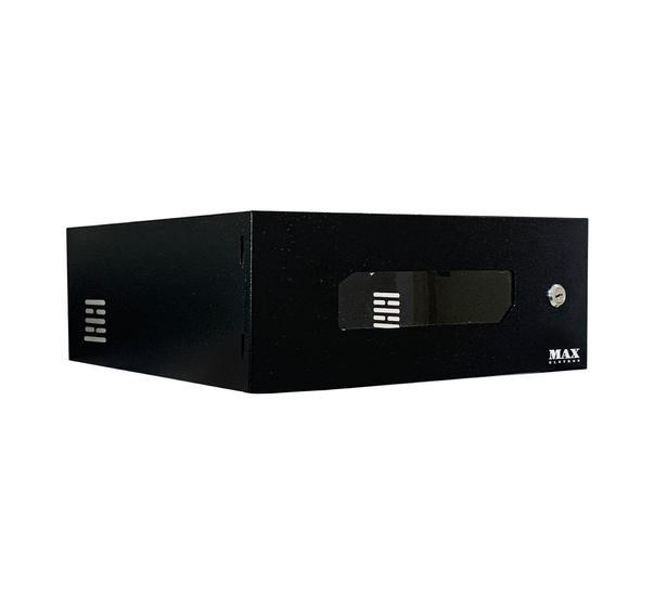 Mini Rack 15" Preto Organizador Cabo Dvr Cftv - Max Eletron - Max Eletron - Rack Organizador ...