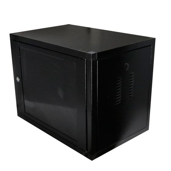 MINI RACK de Parede Padrão 19'' Para Cabeamento Estruturado e CFTV 8U X ...