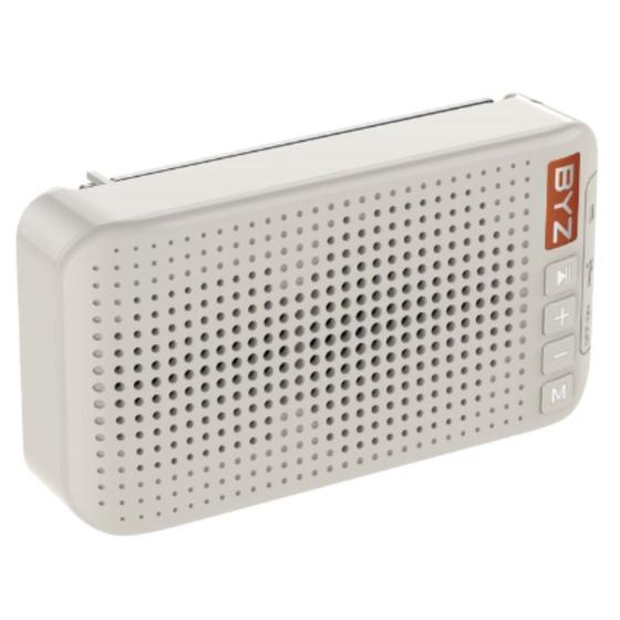 Mini Rádio Bluetooth Com Painel Solar Função FM TWS Micro SD - BYZ ...