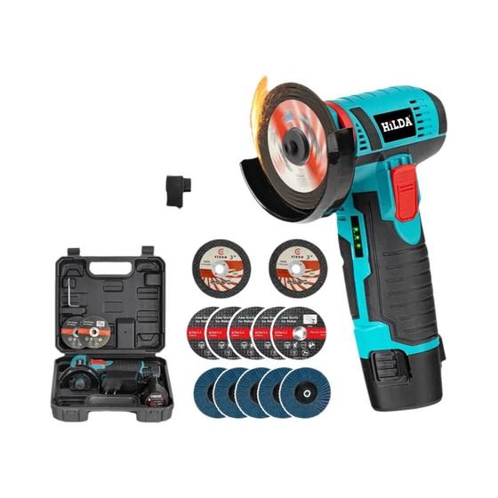 Mini Rebarbadora HILDA Sem Fio 12V Recarregável Com Ferramenta De ...