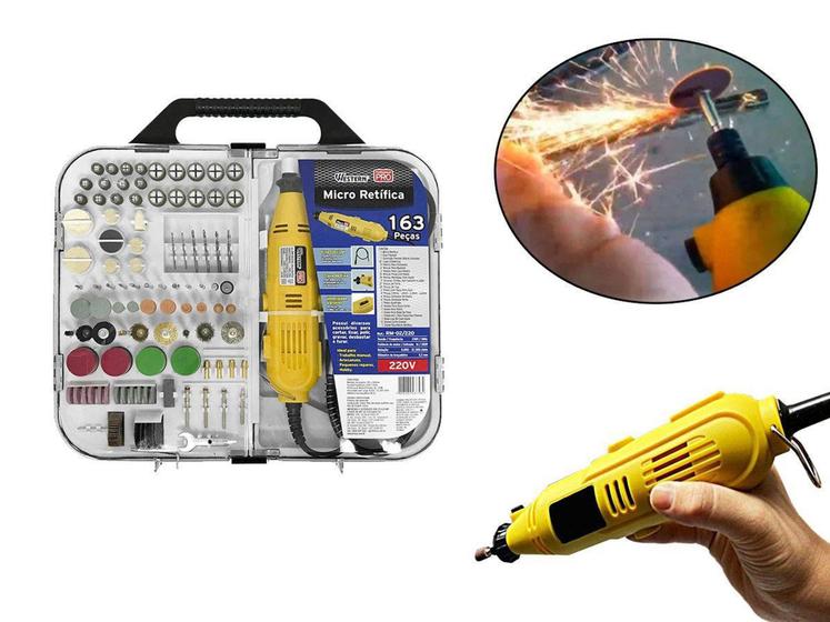Mini Retifica Profissional 163pçs 220V C/ Maleta - Western - Outros ...