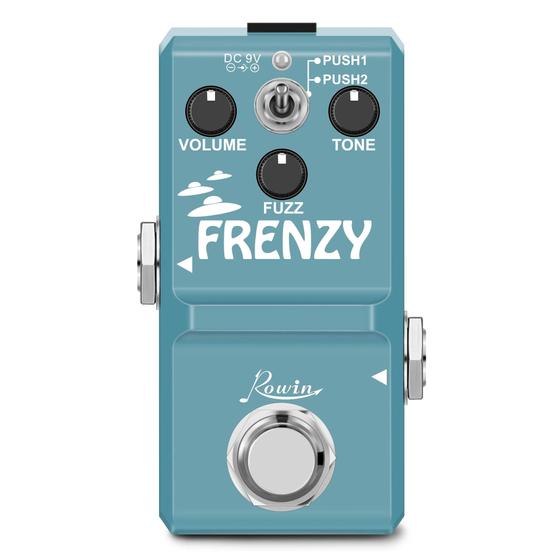 Mini Rowin FRENZY Pedal De Guitarra Clássico Fuzz Tone Violino-como Som Metal Shell 2 Modos Para ...