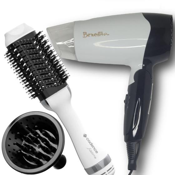Mini Secador De Cabelo 1200w Pequeno Dobrável Viagem Ions Difusor ...