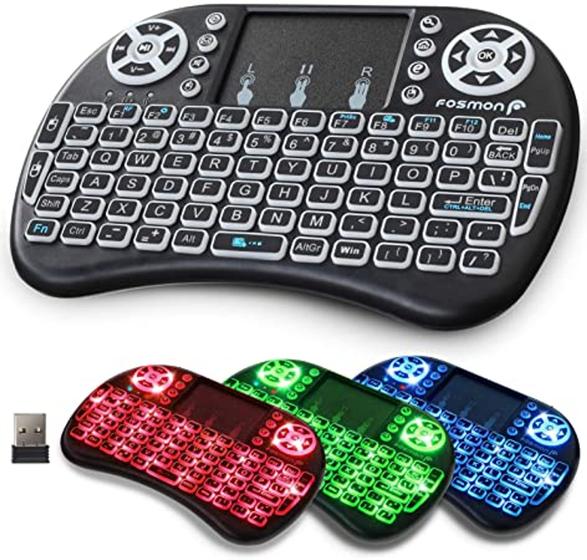 Mini Teclado Portátil Iluminado Sem Fio Usb Pc - NEW - Teclado para ...
