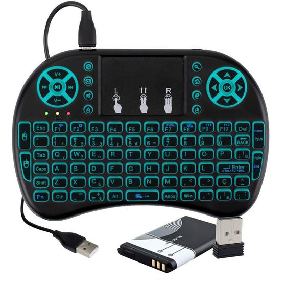 Mini teclado wireless touch para celular Pc android Tv smart game ...