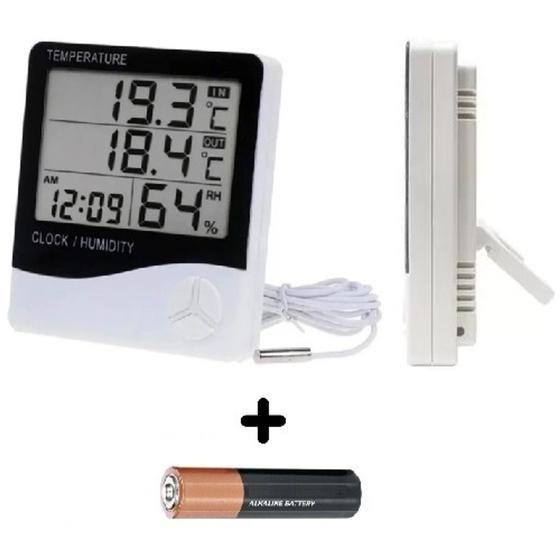 Mini Termômetro Dig umidade ar higrometro temperatura sensor sonda ...
