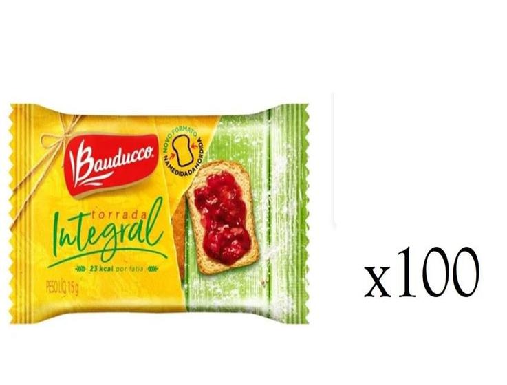 Mini Torrada Integral Bauducco Sachê 15g - 100 UNIDADES - Torrada ...