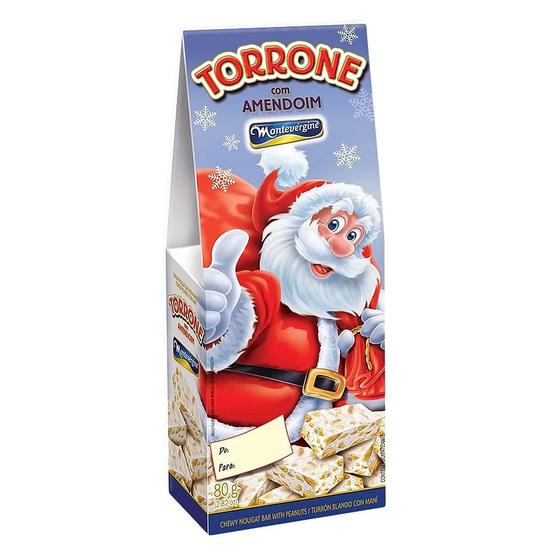 Mini Torrone com Amendoim Montevérgine Natal Embalagens Sortidas 80g ...
