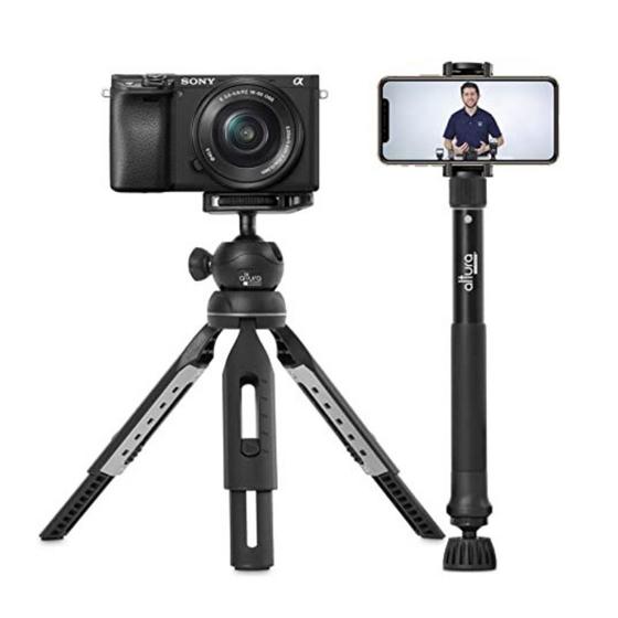 Mini Tripé de Mesa para Celular Live e Selfie Blogueira Youtuber Tripod ...