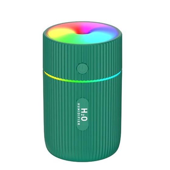 Mini Umidificador Ar Ambiente Lâmpada Usb Portátil Botão Led Colorido ...