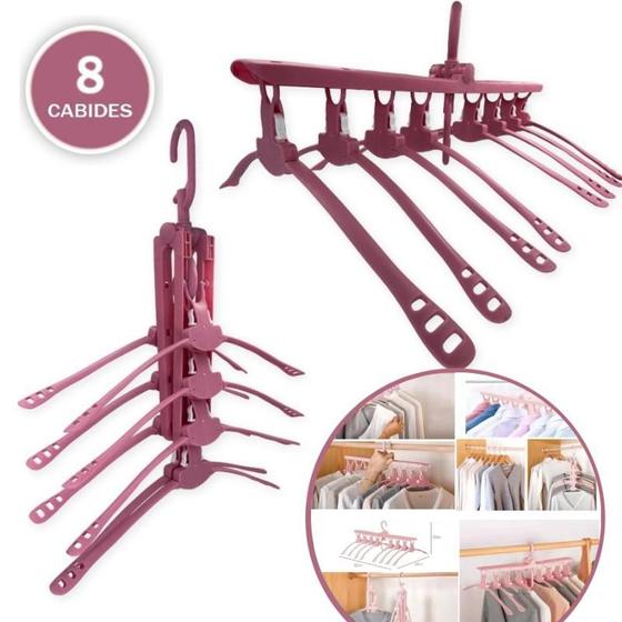 Mini Varal Cabide Multiuso Retrátil 8 Cabides Camisas Camisetas-Casa Linda - Varal - Magazine Luiza
