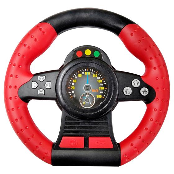 Mini Volante Brinquedo Simulador Interativo Gira 360 Com Ventosa Dm ...