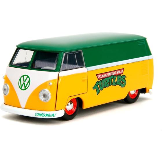 Miniatura - 1:32 - 1961 Volkswagen Kombi Bus - Tartarugas Ninja - Jada ...