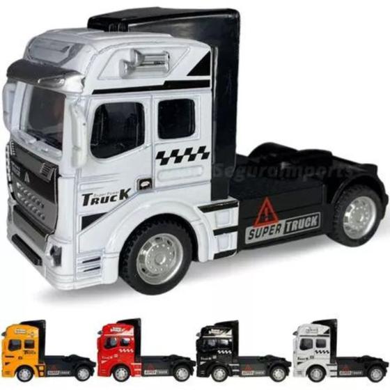 Miniatura Caminhão Carroceria Carreta Super Truck De Ferro - Europio ...