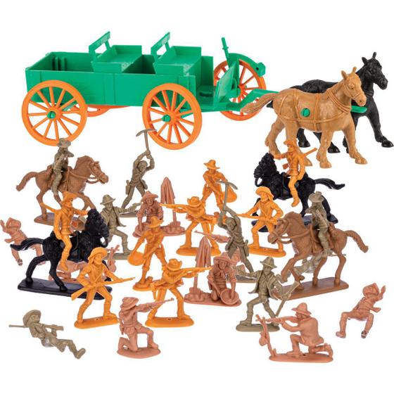 Miniatura colecionavel forte apache cowboys 37pcs - GULLIVER - Bonecos ...