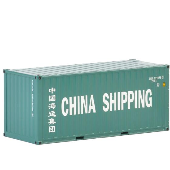 Miniatura Container China Shipping 20 Pés escala 1:50 WSI. - Carrinhos ...