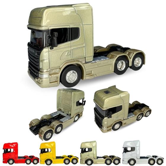 Miniatura De Caminhão Scania V8 R730 Trucado Metal Fricção - Europio ...