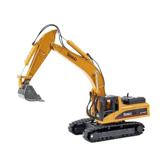Miniatura De Escavadeira Huina 1:50, Retroescavadeira, Bulldozer ...