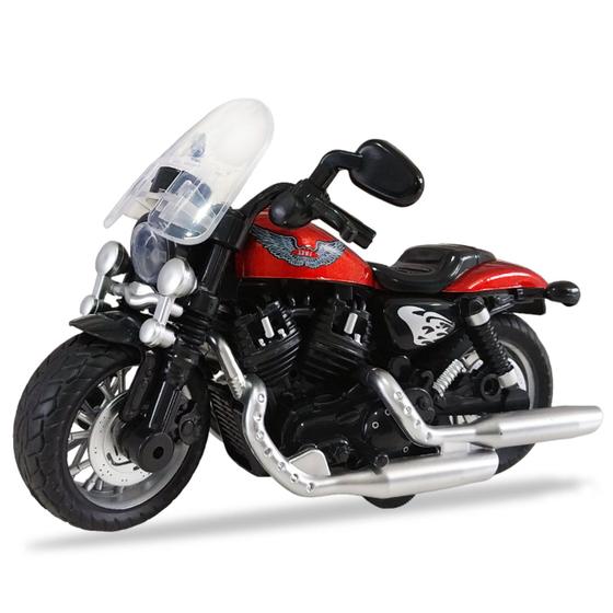 Miniatura De Moto Custom Estilo Harley Davidson - Armazém Geek ...