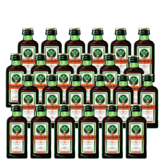Miniatura Licor de Ervas Jägermeister 20ml 24 Unidades - Licor - Magazine Luiza