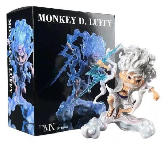 Miniatura Luffy Gear Five 5 raio azul Anime - Figuras de ação ...