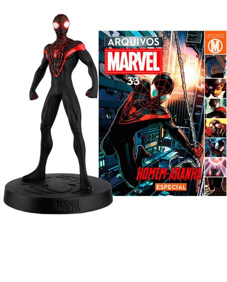 Miniatura Marvel Fact Files Homem Aranha Miles Morales Edição 33 - EAGLEMOSS - Livros de Arte e ...