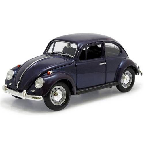 Miniatura - Volkswagen - Fusca - 1967 - 1/18 - ROXO - Yat Ming ...