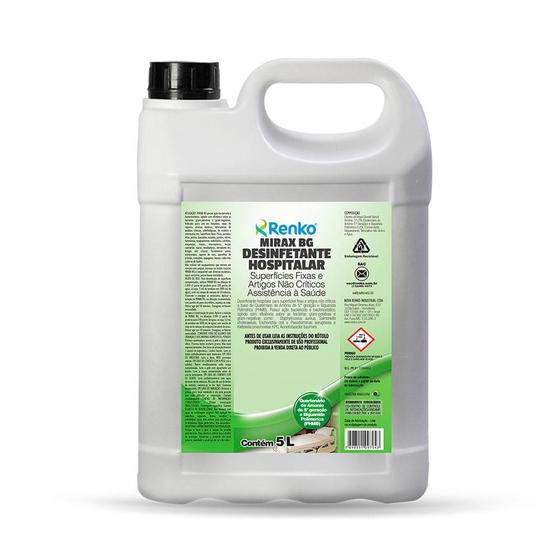 Mirax Bg - Desinfetante com Biguanida e Amonio 5l - Renko ...