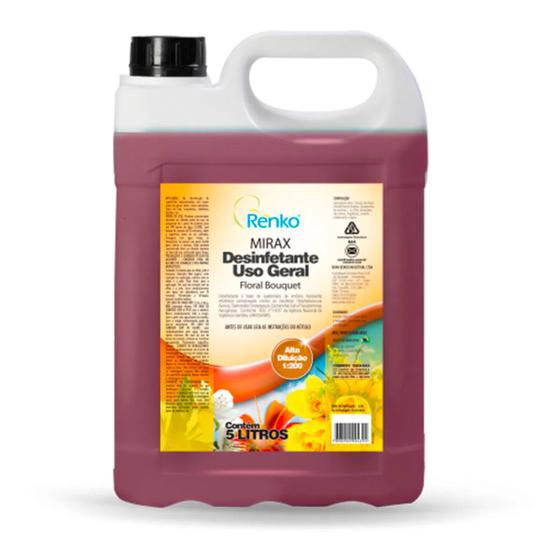 Mirax Desinfetante Alta Diluição Floral Bouquet 5 Litros Renko ...