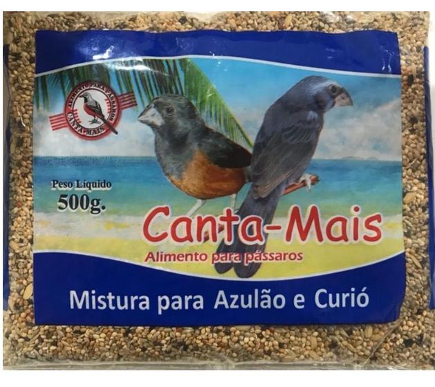 Mistura para Azulão e Curió Canta Mais 500g - Alpiste e Ração para ...