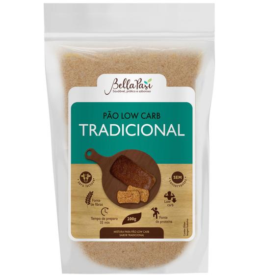 Mistura Para Pão Low Carb Tradicional Bella Pasi 200G - Mistura para ...