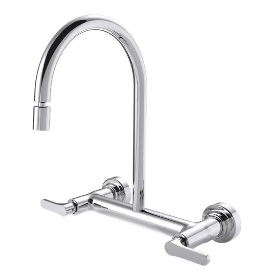 Misturador de Parede Bica Móvel e Arejador Articulável - 1258 C262 ...