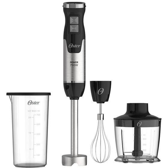 Mixer Power Oster Black Inox 3 em 1 750W 4 Lâminas em Inox OMIX560 127V ...