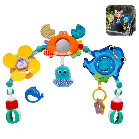 Móbile Flexível Arco Atividade Ajustável Carrinho Com Mordedor Buba Fundo do Mar - Móbile e Arco ...