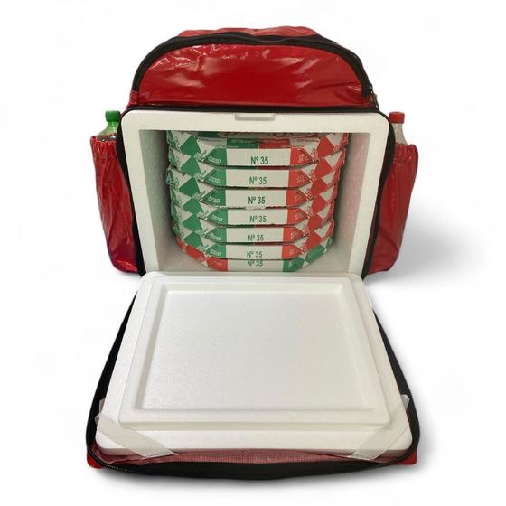 Mochila Bag com isopor para entregas delivery DE LONA térmica ifood ...