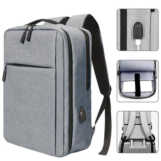 Mochila Bolsa Para Notebook 15.6 Polegadas Usb Fone Ouvido - Estocasa ...