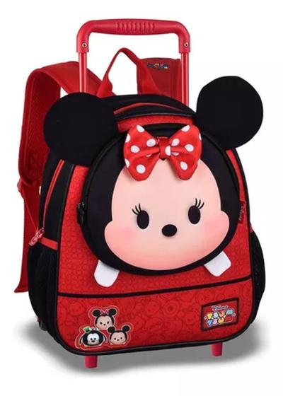 Mochila De Rodinha Infantil Tsum Tsum Minnie Mouse Clio - Mochilas ...