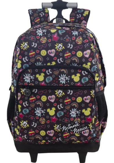 Mochila Mala Escolar Infantil Com Rodas 16 Minnie - Mochila Infantil ...