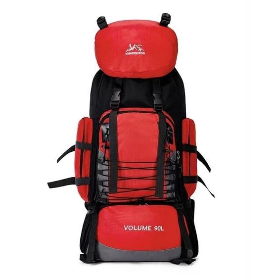 Mochila Mochilão Acampamento Mochila Pesca Trilha Viagem Camping 90L ...