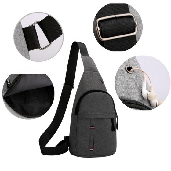 Mochila Pochete Transversal Impermeável Masculina Feminina - Kapbom ...