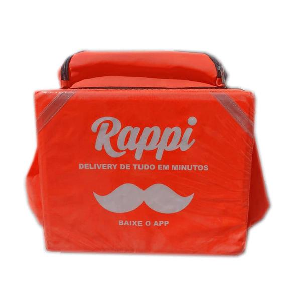 Mochila Rappi Bag Entregadores Motoboy Isopor Laminado 45L - Mochila ...